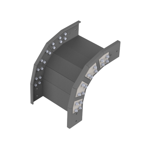 Vertical Outside Elbow 90° Solid Type Cable Tray FRP-type